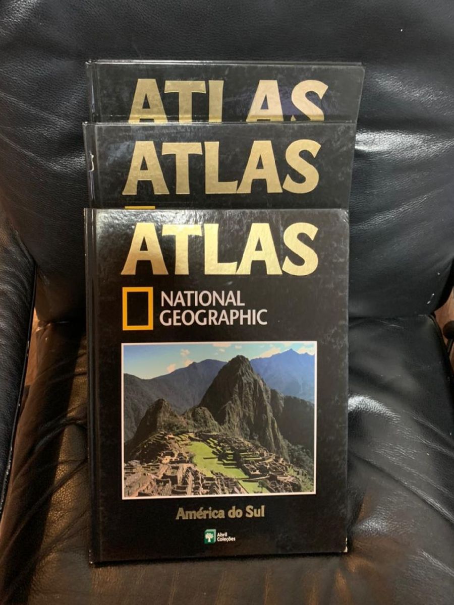 Coleção 3 Atlas National Geografic | Livro Abril Colecoes Nunca Usado ...