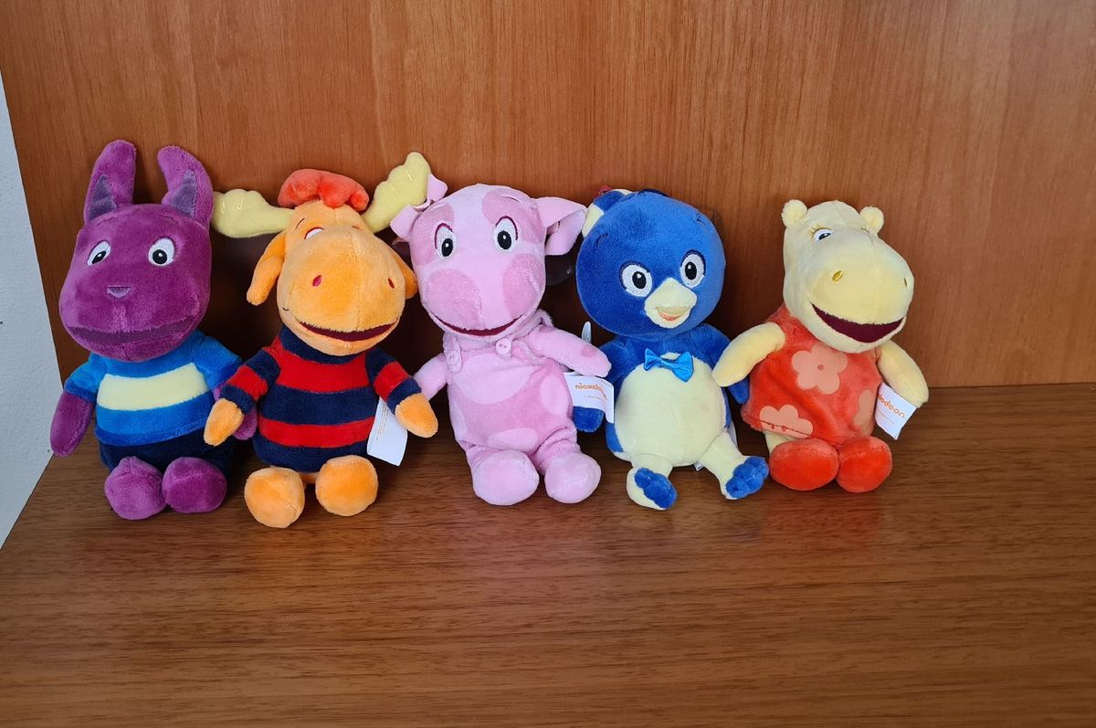 Coleção 5 Bonecos Pelúcia Backyardigans | Pelúcia Nickelodeon Usado ...