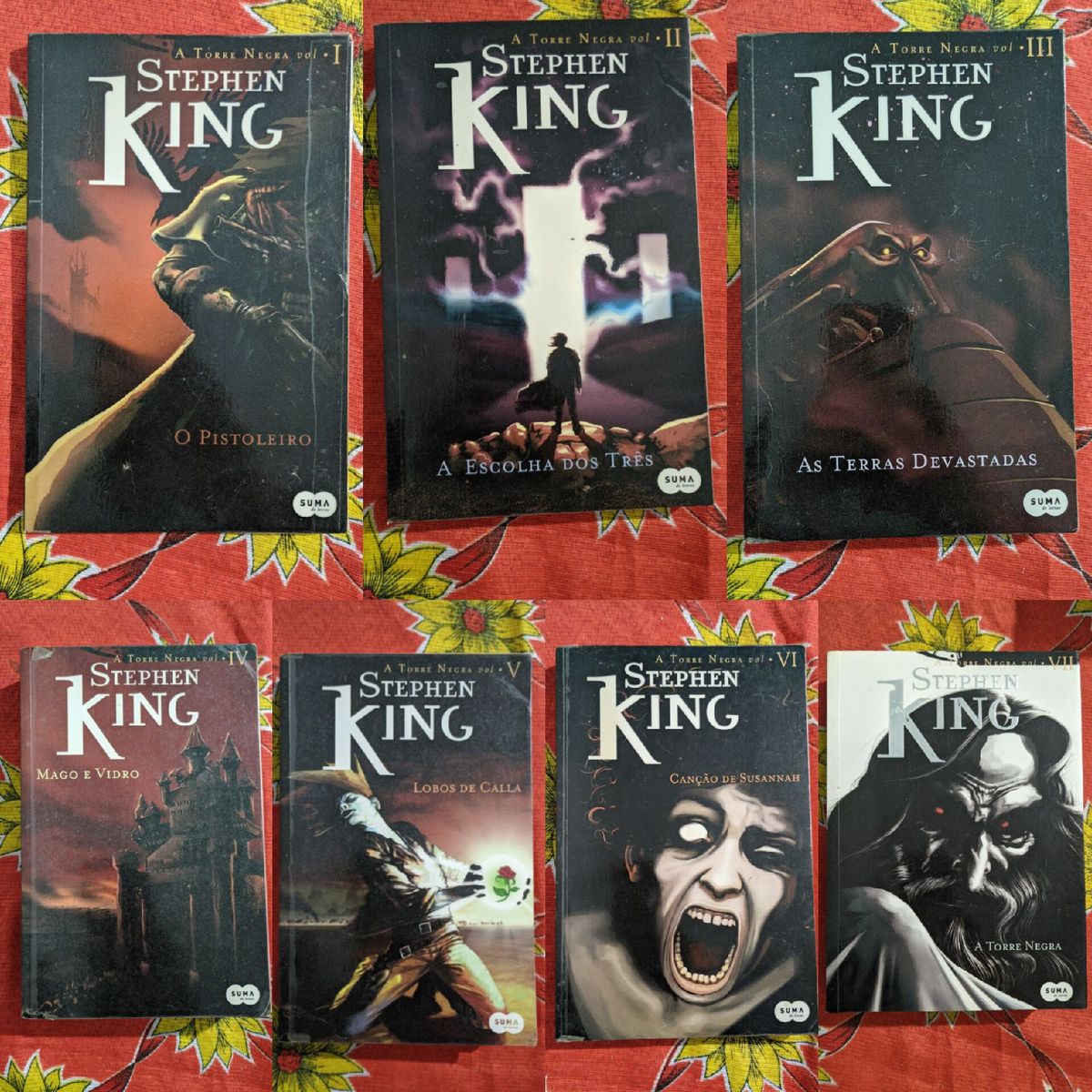 Coleção a Torre Negra - Stephen King (8 Livros: Vols I a Vii + O Vento ...