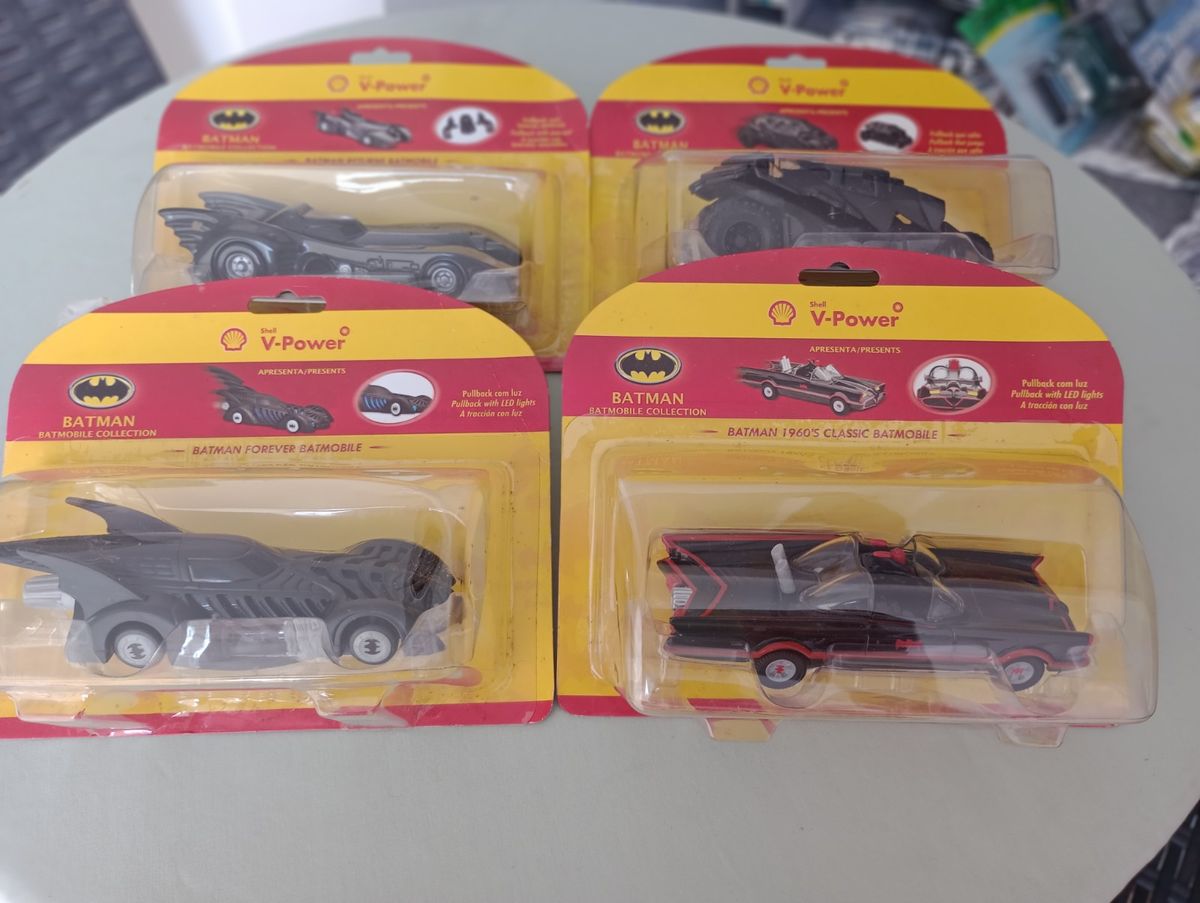 Coleção Batmobile - Carrinhos Batman Shell | Produto Vintage e Retro ...