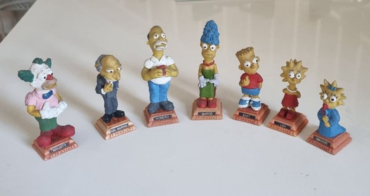 Coleção Bonecos Simpsons Biscuit | Cacareco Ponce Usado 80348246 | enjoei