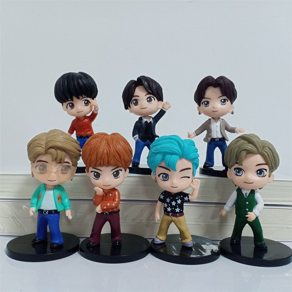 Coleção Bts 7 Bonecos Action Figure Bts Colecionáveis Army Kpop V ...