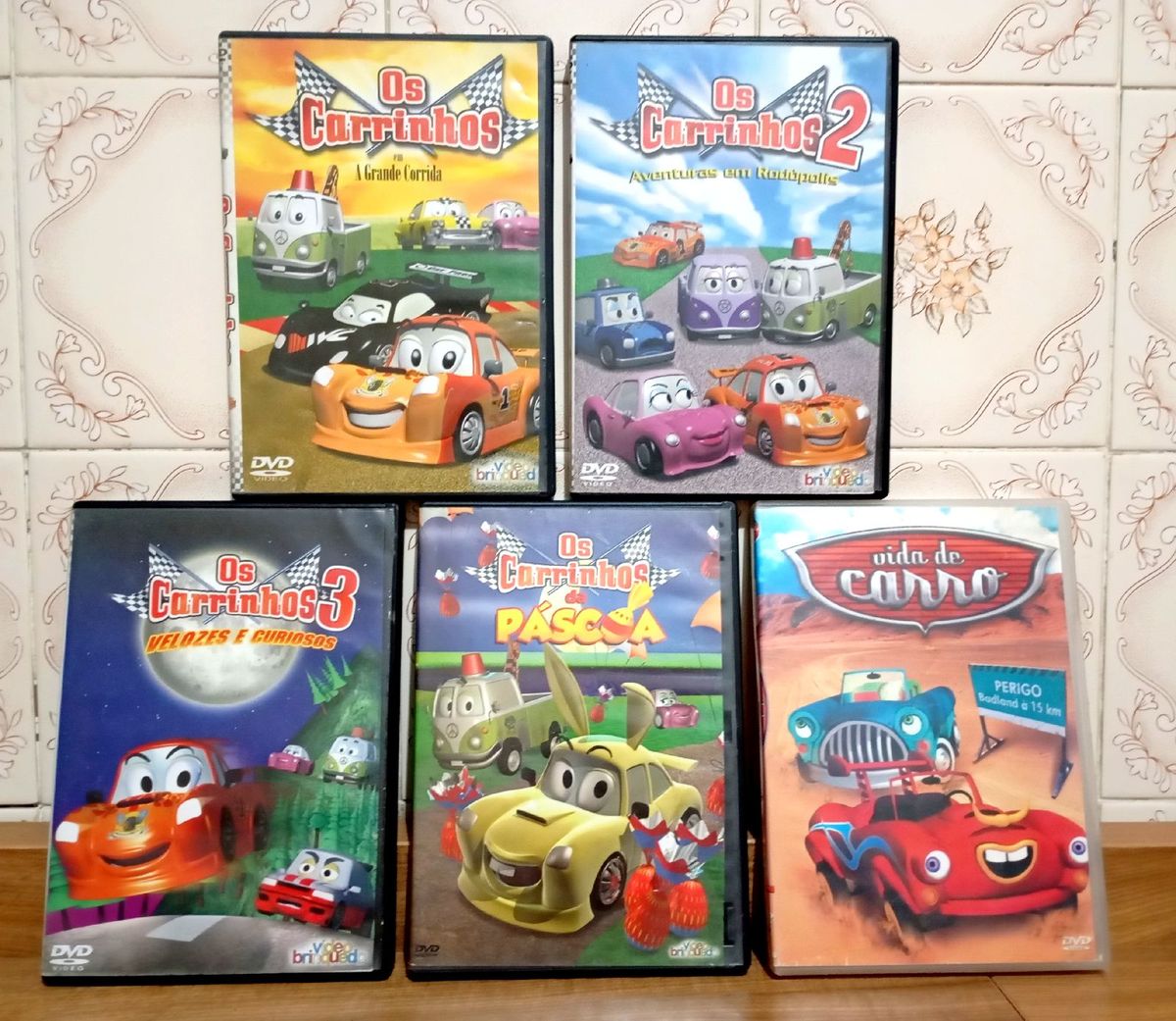 Coleção C/ 05 Dvds Desenhos Os Carrinhos - Originais Raros | Item de ...