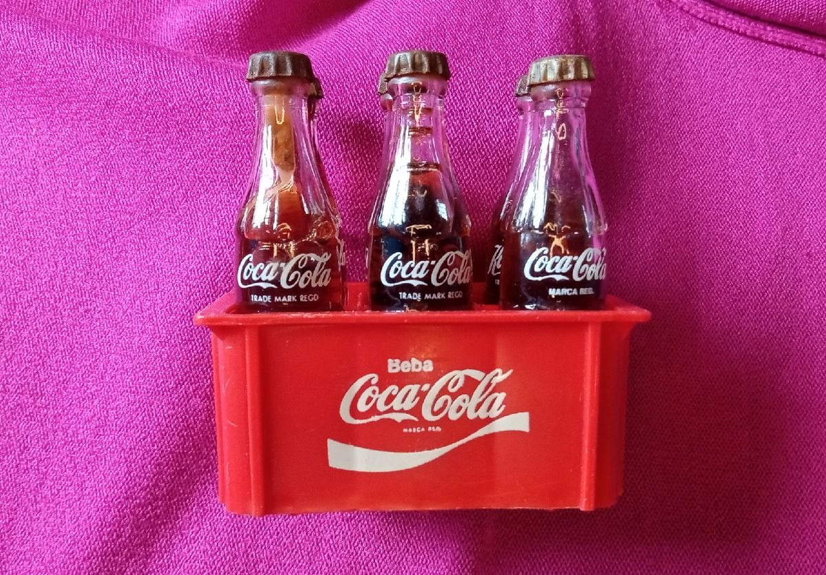 Coleção Coca - Cola Anos 80 Mini Garrafas | Produto Vintage e Retro ...