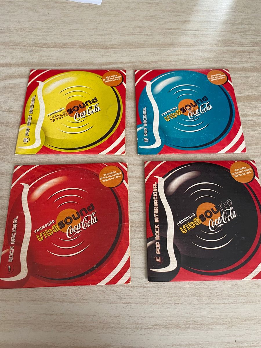Coleção Coca Cola Vibe Sound - 4 Mini Cds | Livro Coca Cola Usado ...
