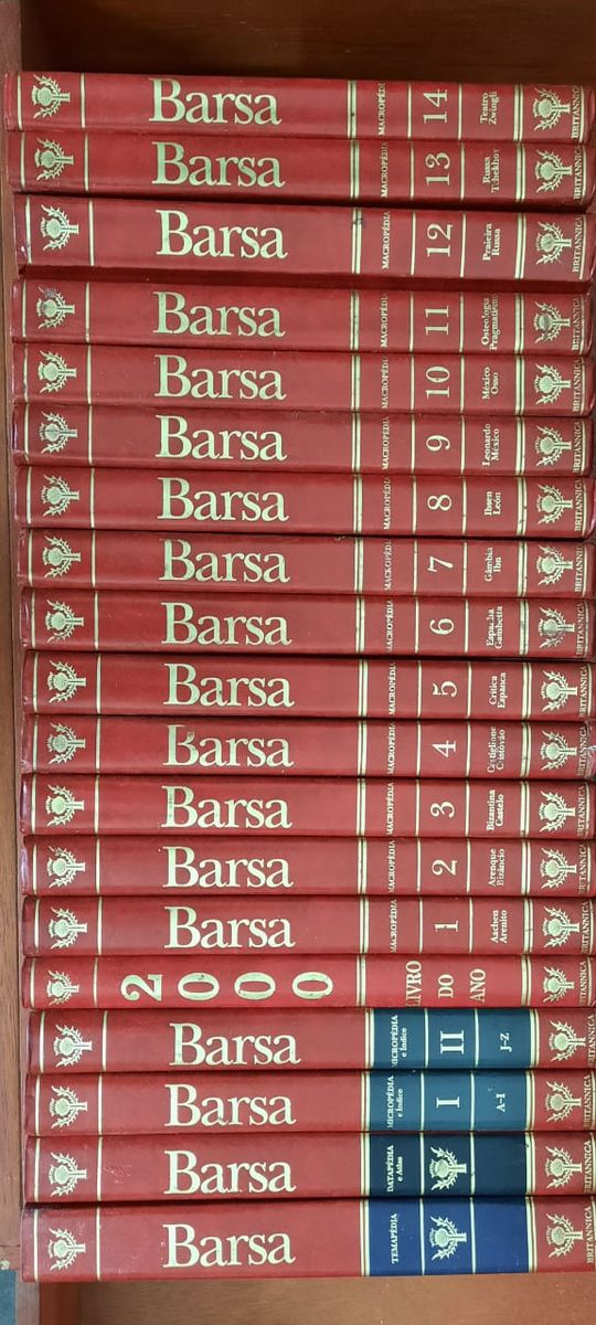 Coleção Completa Barsa 19 Livros 2000 | Móvel de Antiquário Usado ...