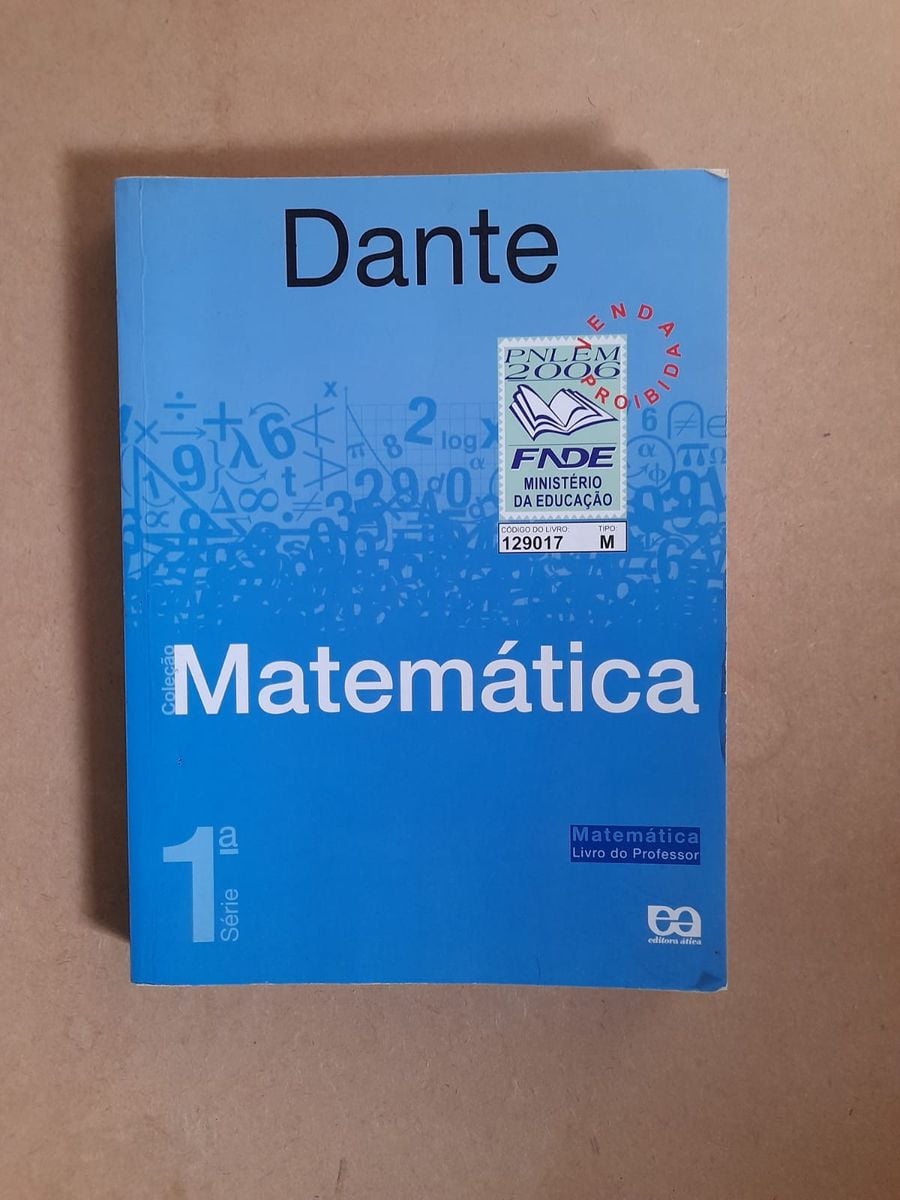 Coleção Dante Matemática Ensino Medio | Livro Usado 58907768 | enjoei
