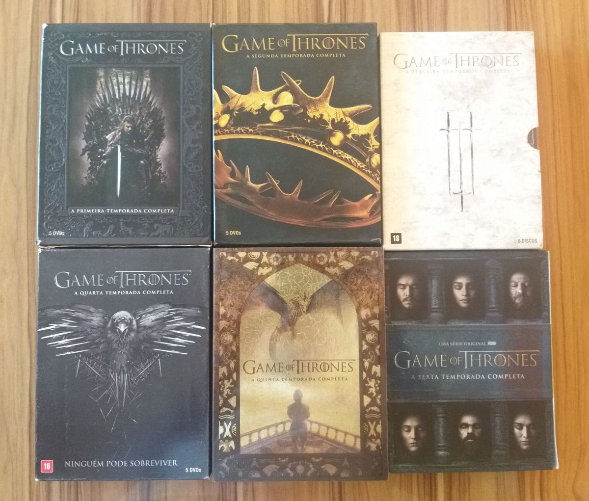 Coleção de 6 Box da Série Game Of Thrones | Filme e Série Game Of ...