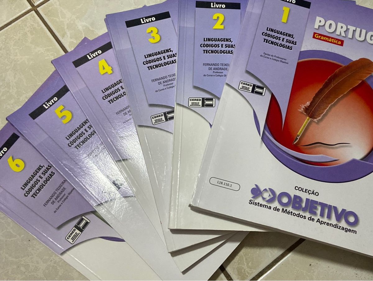 Coleção de Apostilas Objetivo | Item de Papelaria Objetivo Usado ...