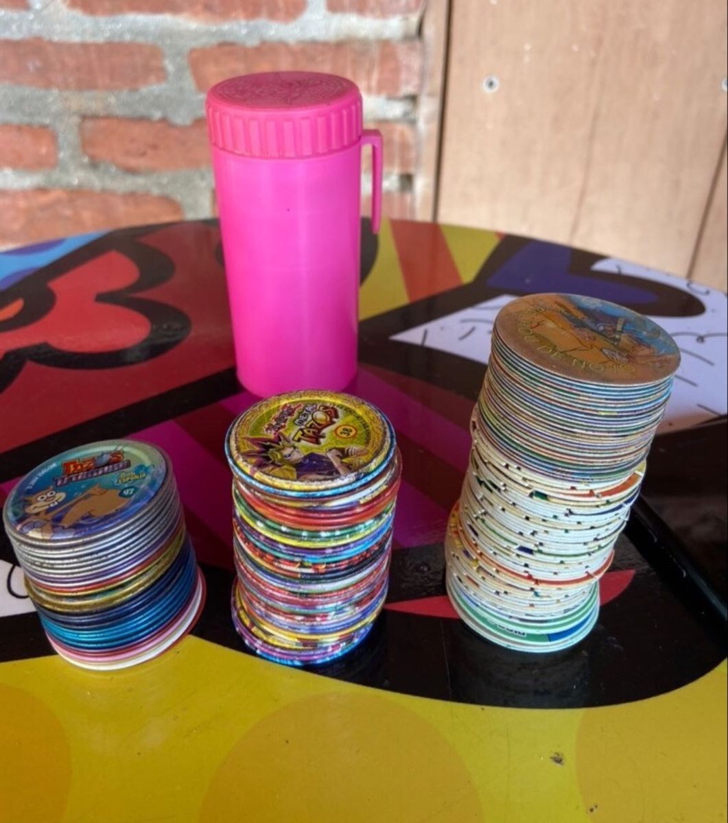 Coleção de Tazo + Porta Tazo | Jogo de Tabuleiro Tazo Usado 68890583 ...