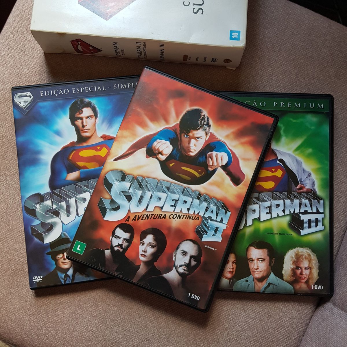 Coleção Especial Superman Christopher Reeve Box 3 Dvds | Filme e Série ...