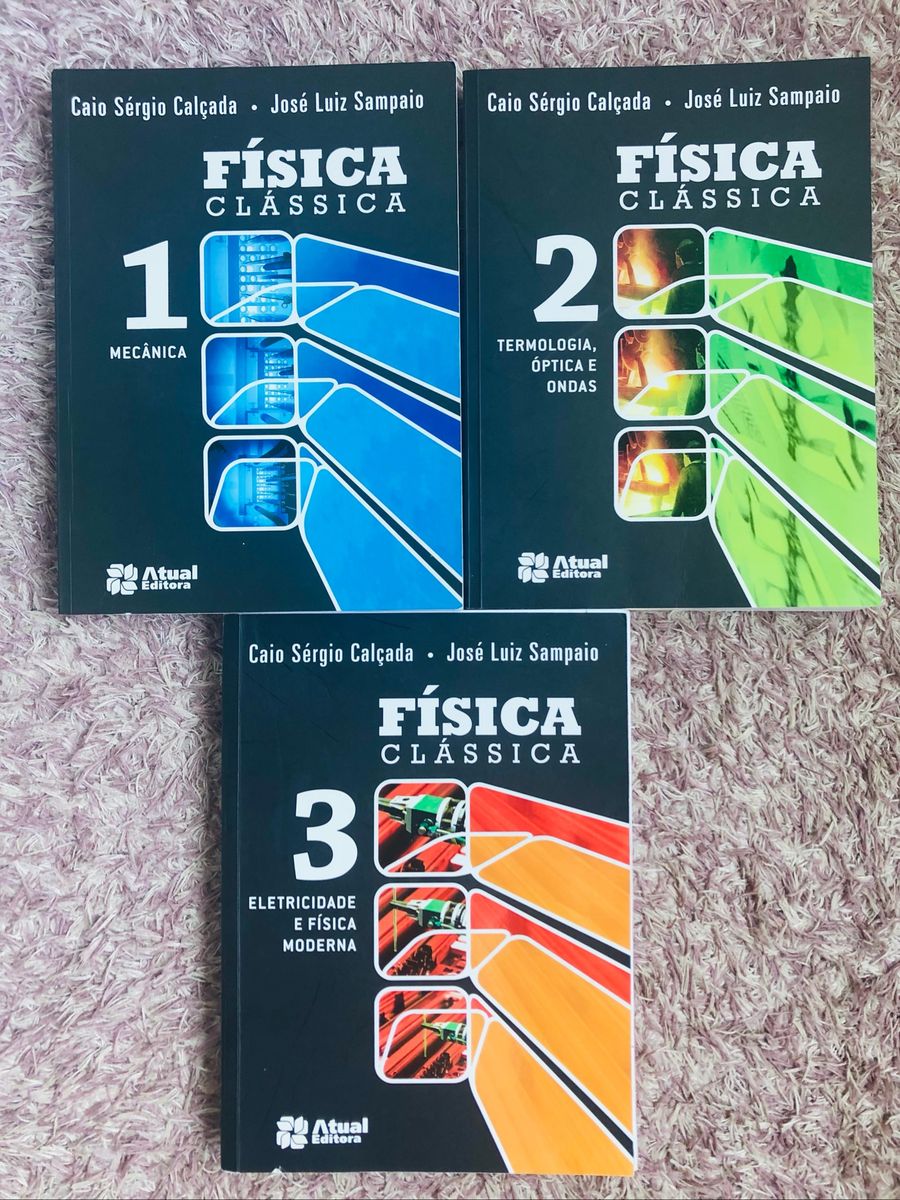 Coleção Física Clássica 1,2 e 3 | Livro Atual Editora Usado 66151173 ...