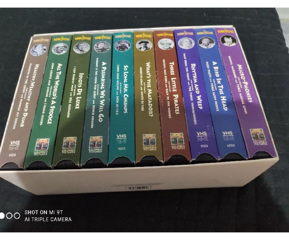 Coleção Fita Vhs Os 3 Patetas | Produto Vintage e Retro Vhs Usado ...