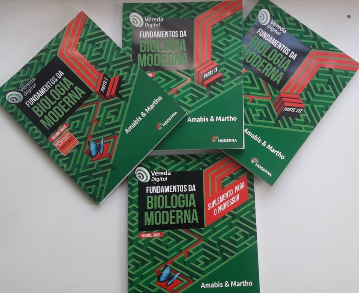Coleção Fundamentos da Biologia Moderna Vereda Digital - 4 Livros ...