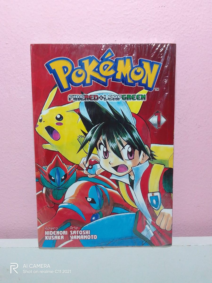 Coleção Manga Pokemon Fire Red e Leaf Green 1 Panini Comics | Livro ...