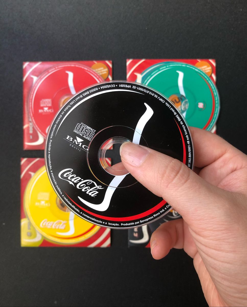 Coleção Mini Cds Coca Cola | Produto Vintage e Retro Coca Cola Usado ...
