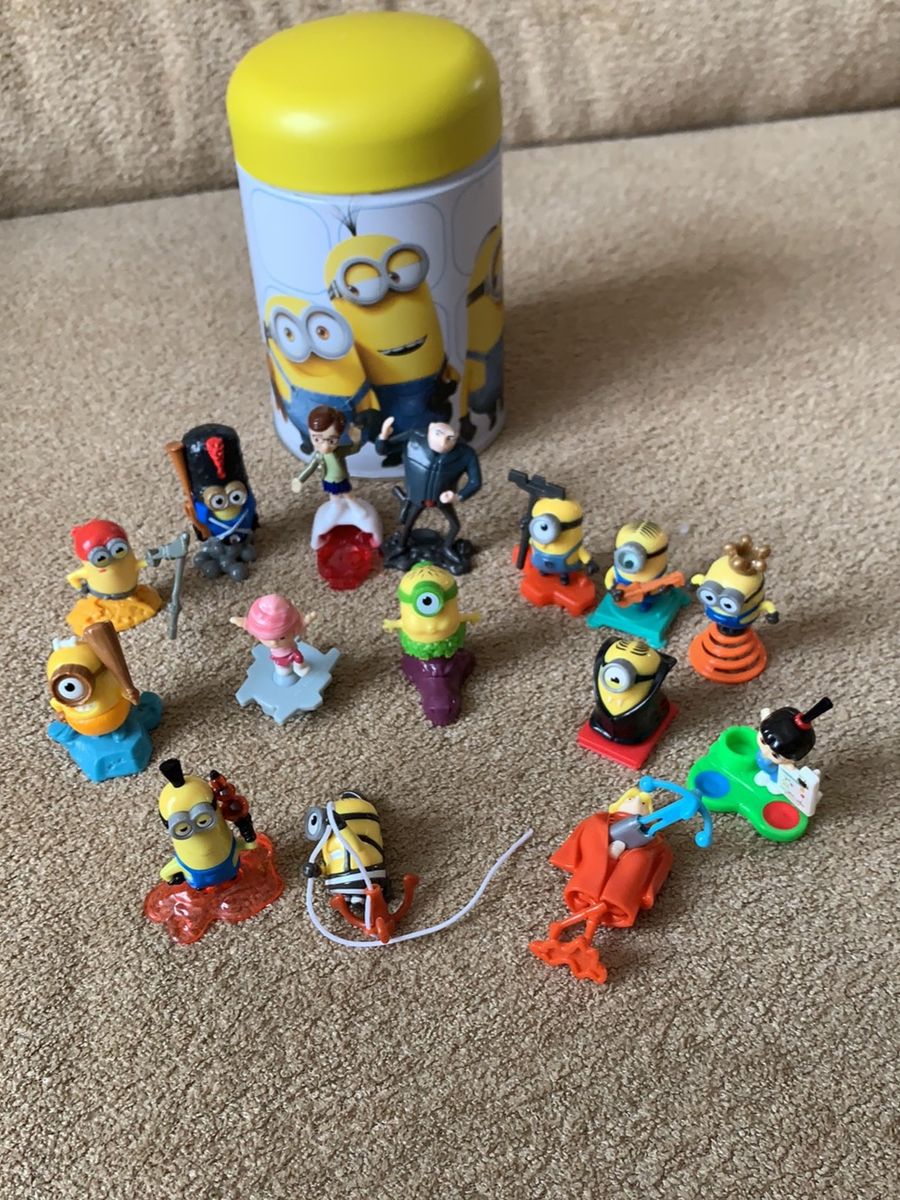 Coleção Minion Kinder Ovo + Latinha Minion | Item Infantil Kinder Ovo ...