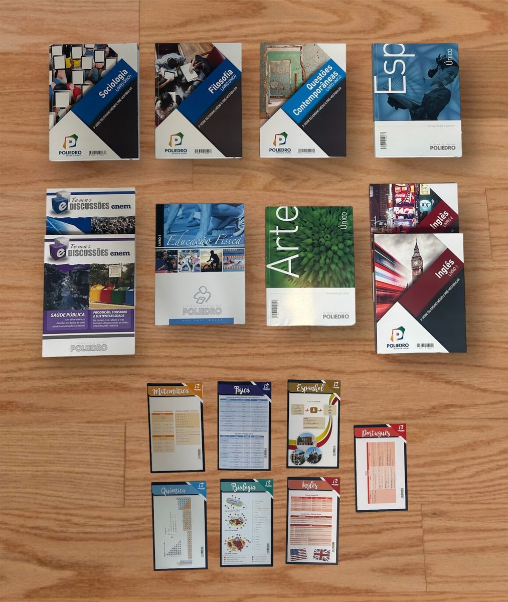 Coleção Poliedro Completa Pré Vestibular | Livro Poliedro Usado ...
