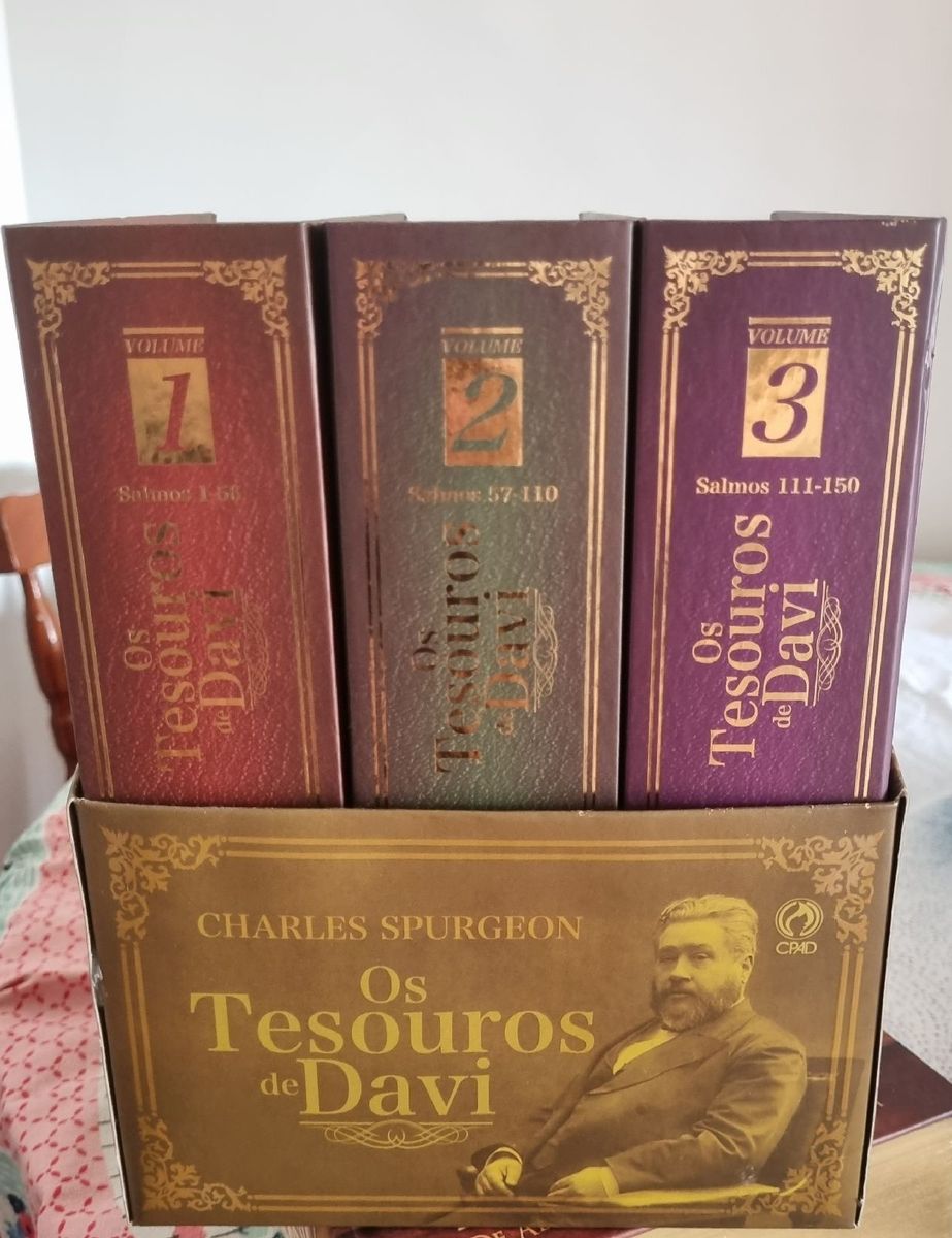 Coleção Tesouros de Davi - Charles H. Spurgeon - 03 Volumes | Livro ...