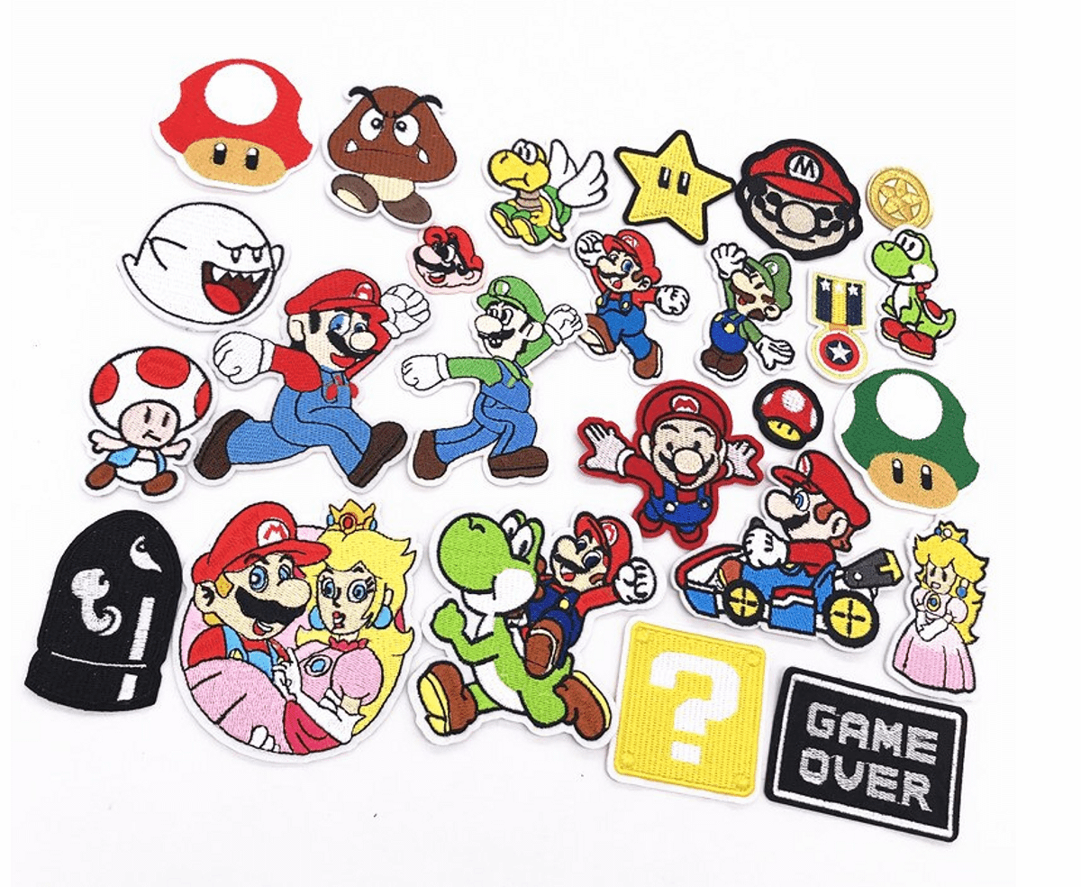Coleção Única 25 Patches Super Mario World ( Mario Bros e Amiguinhos em ...