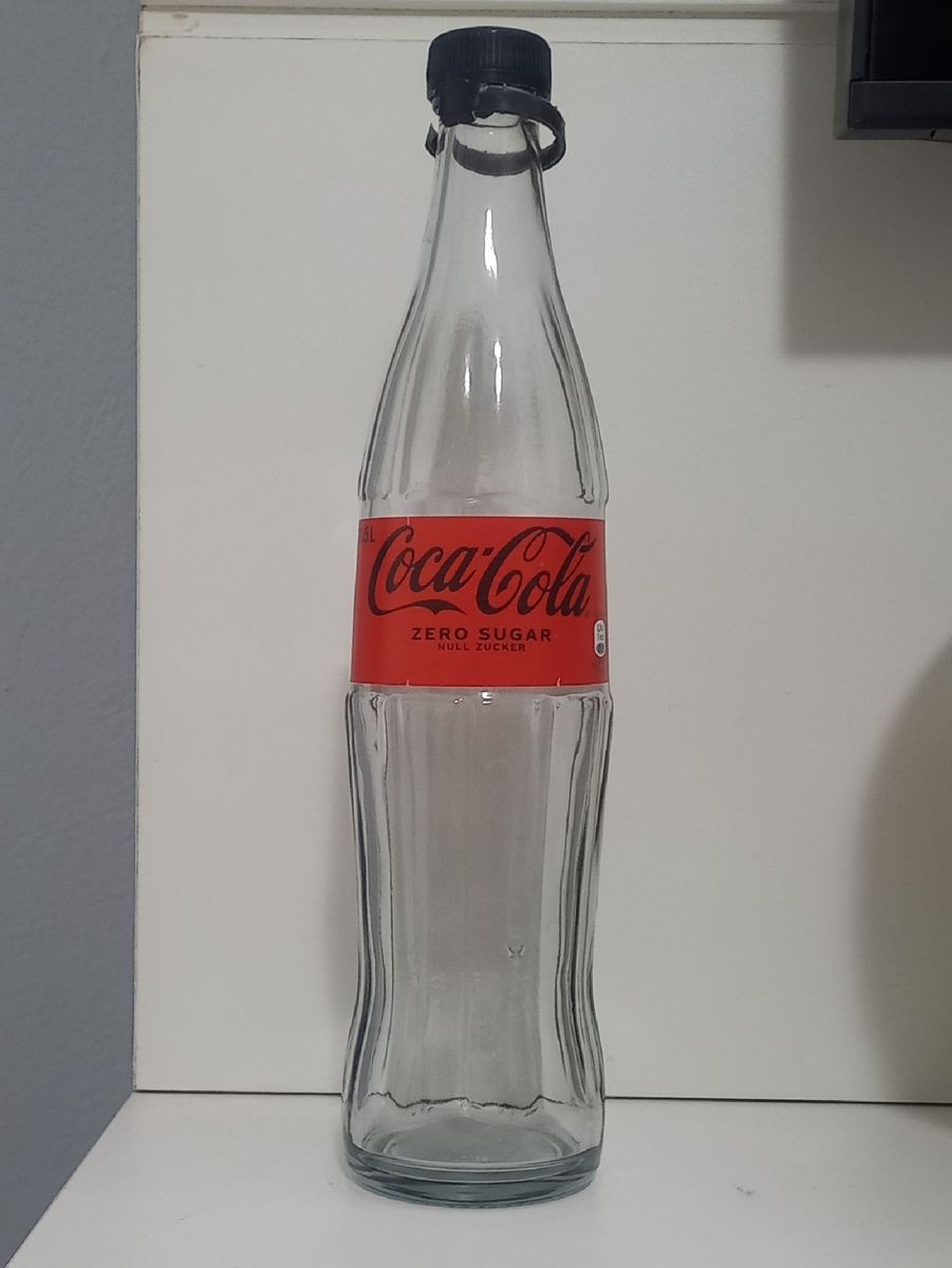 Colecionador- Garrafa de Vidro de Coca-cola Zero | Cacareco Coca Cola ...