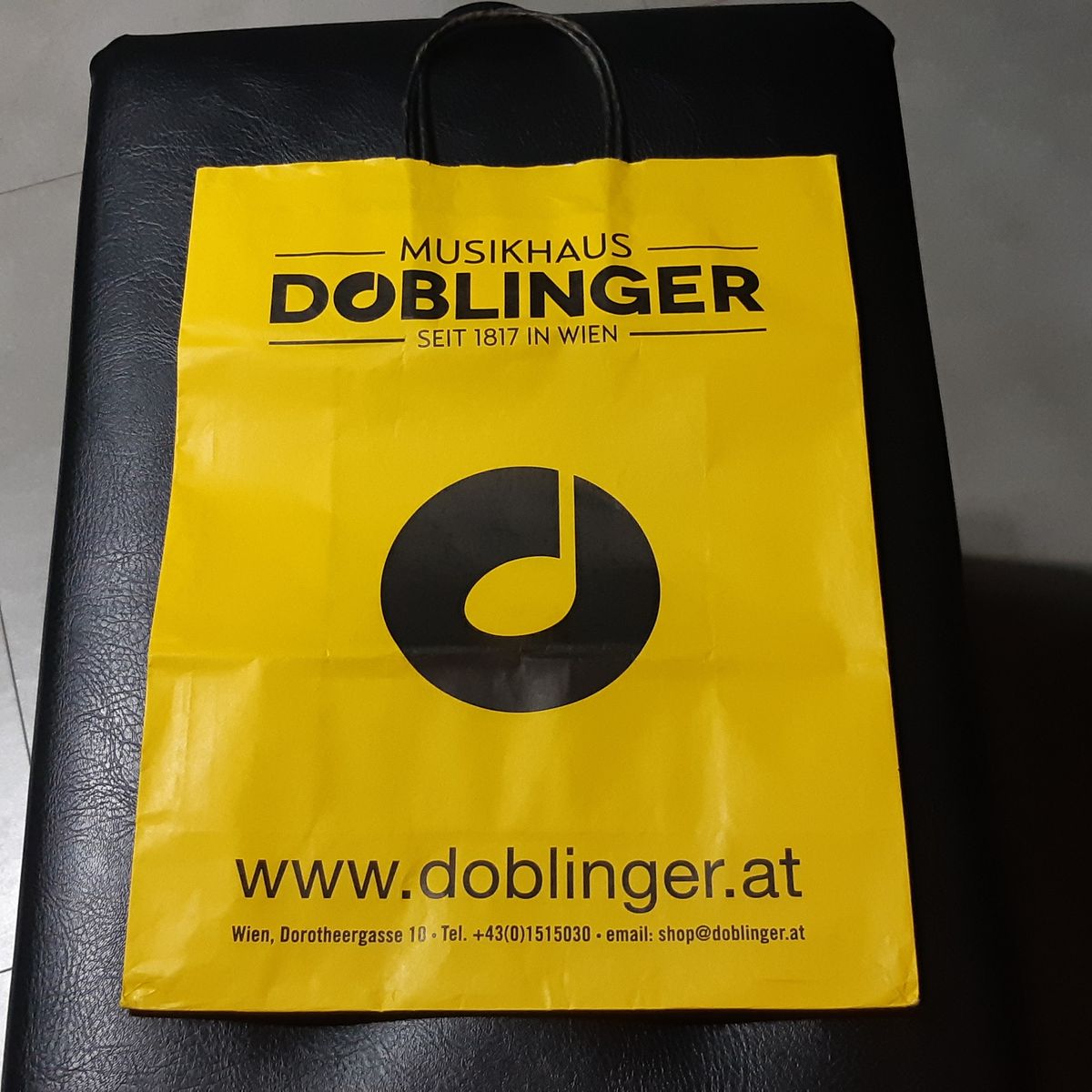 Colecionadores Sacola Musikhaus Doblinger | Item de Papelaria Musikhaus ...