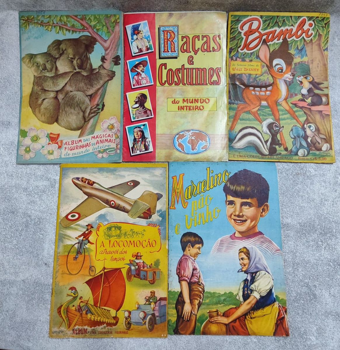 Colecionismo, Álbum de Figurinhas, Década de 1950 | Produto Vintage e ...