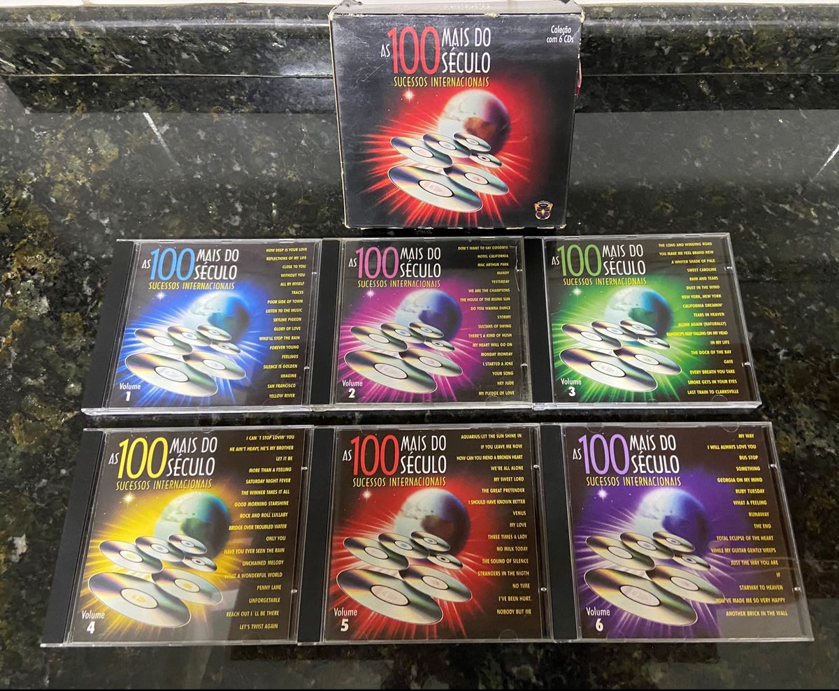 Coletânea 6 Cds As 100 Mais do Século Sucessos Internacionais | Item de ...
