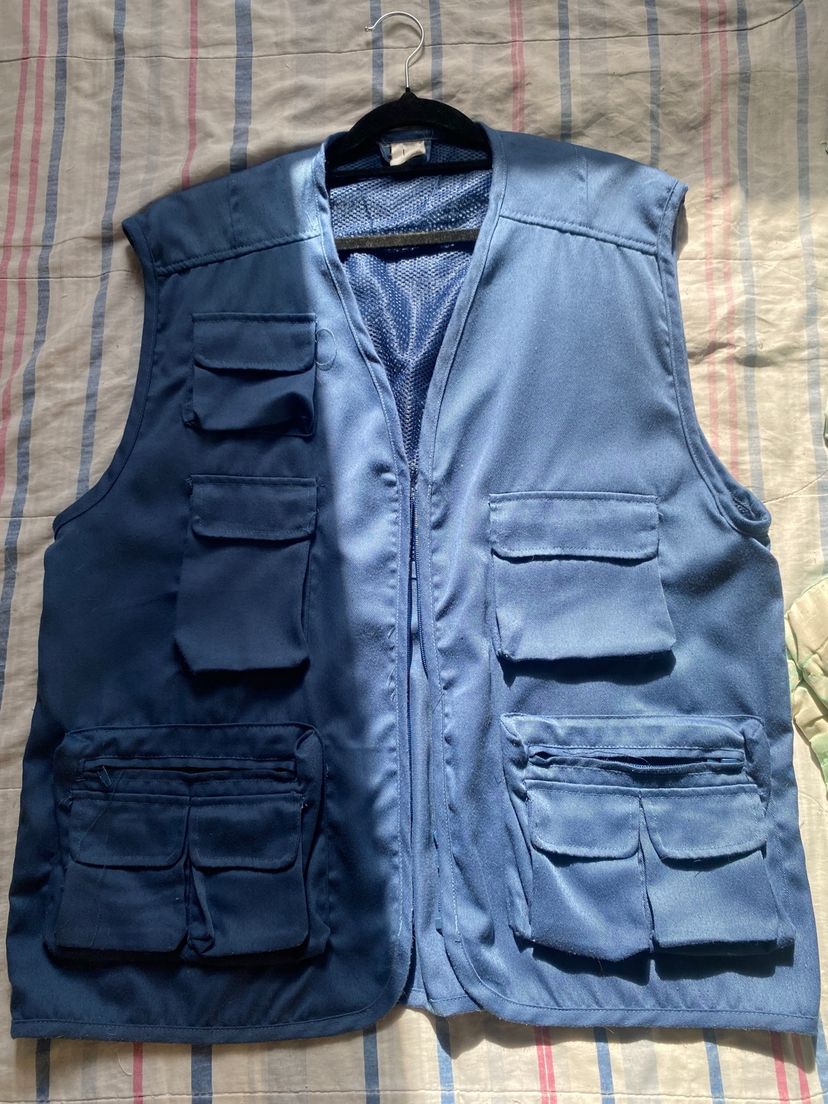 Colete Azul Cargo | Colete Masculino Usado 113027706 | enjoei