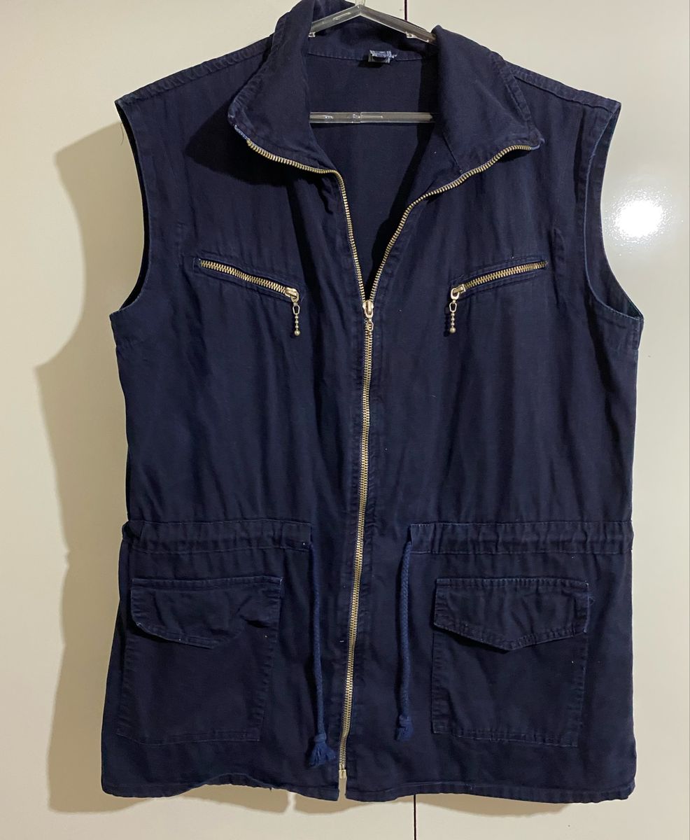 Colete Azul Marinho | Colete Feminino Usado 78709846 | enjoei