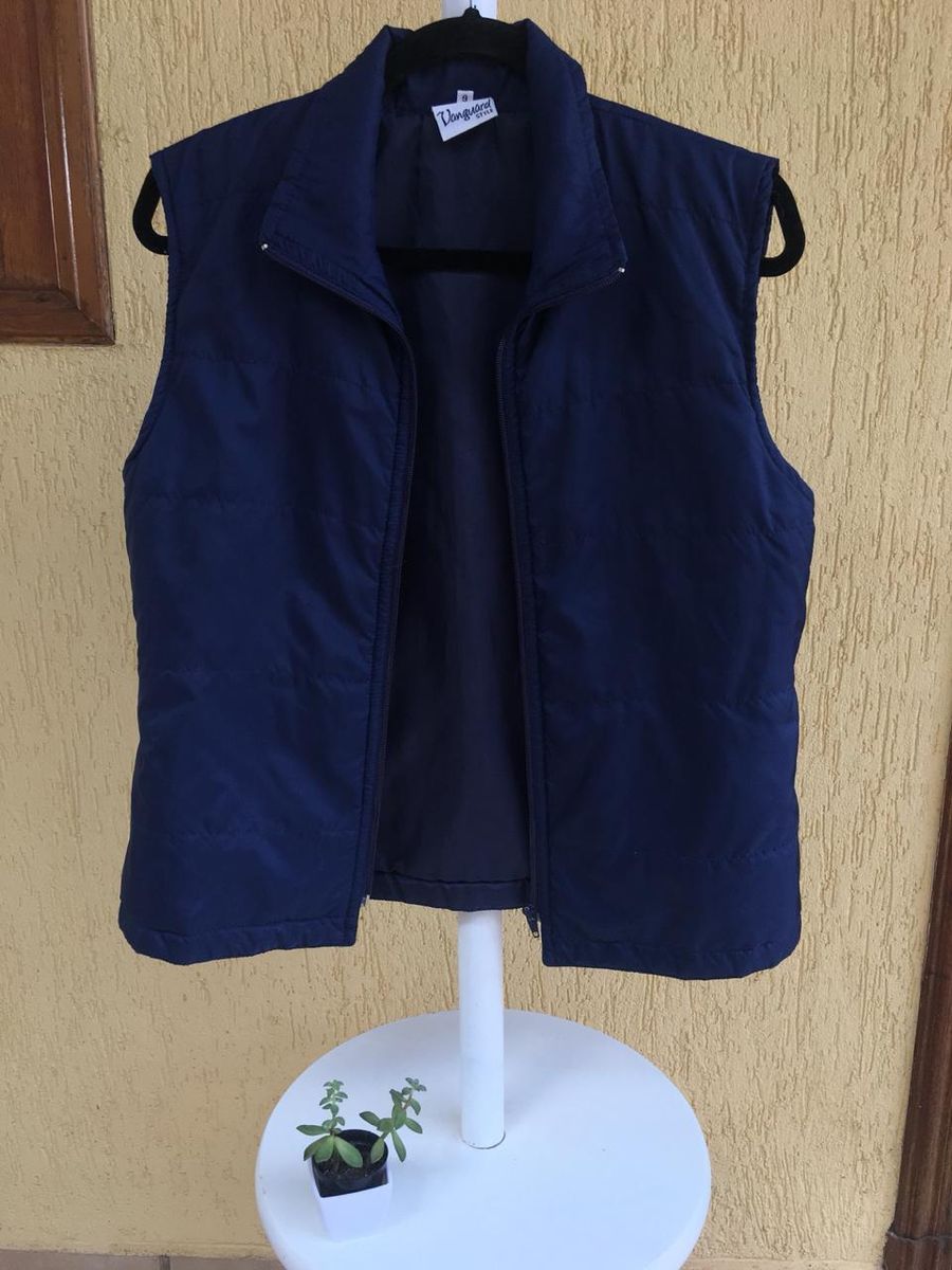 Colete Azul Marinho | Colete Feminino Usado 46049930 | enjoei