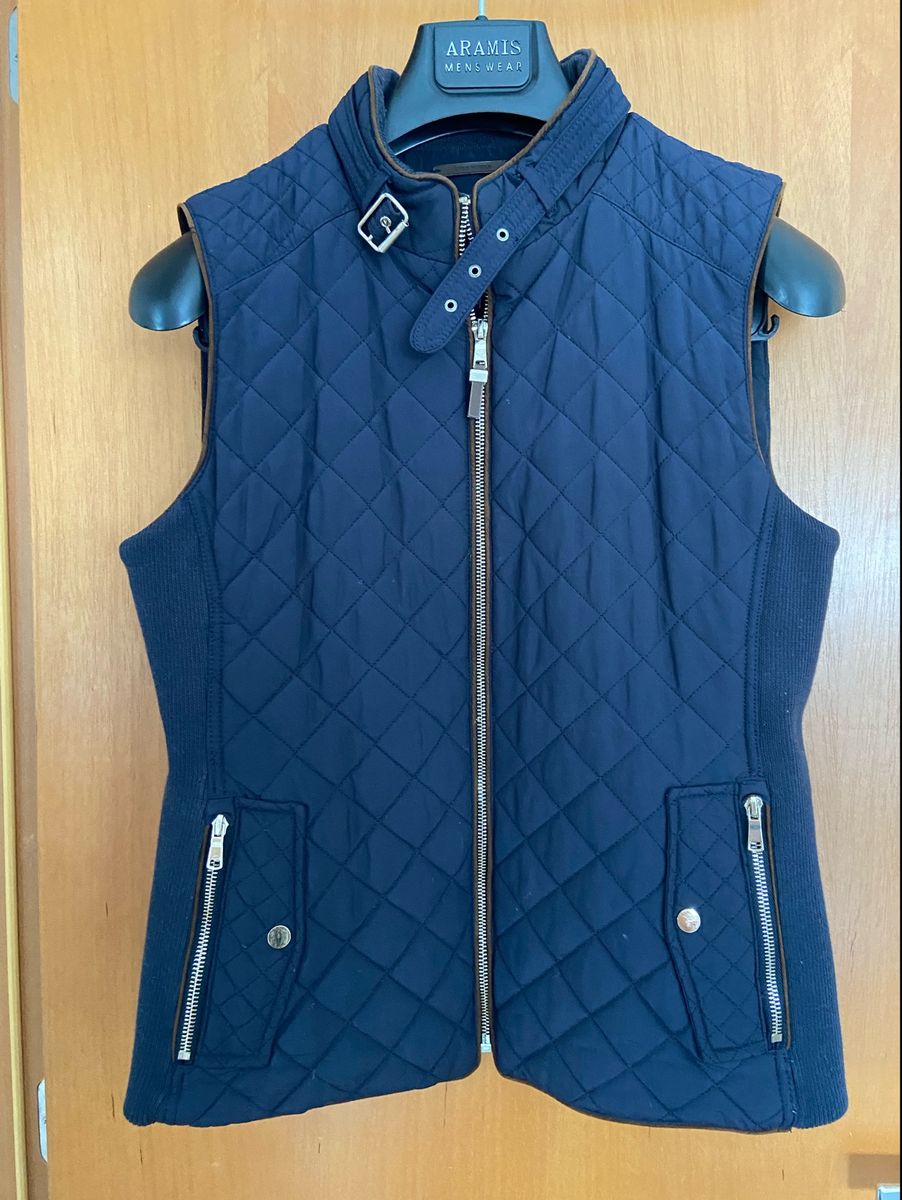 Colete Azul | Colete Feminino Zara Usado 82692626 | enjoei