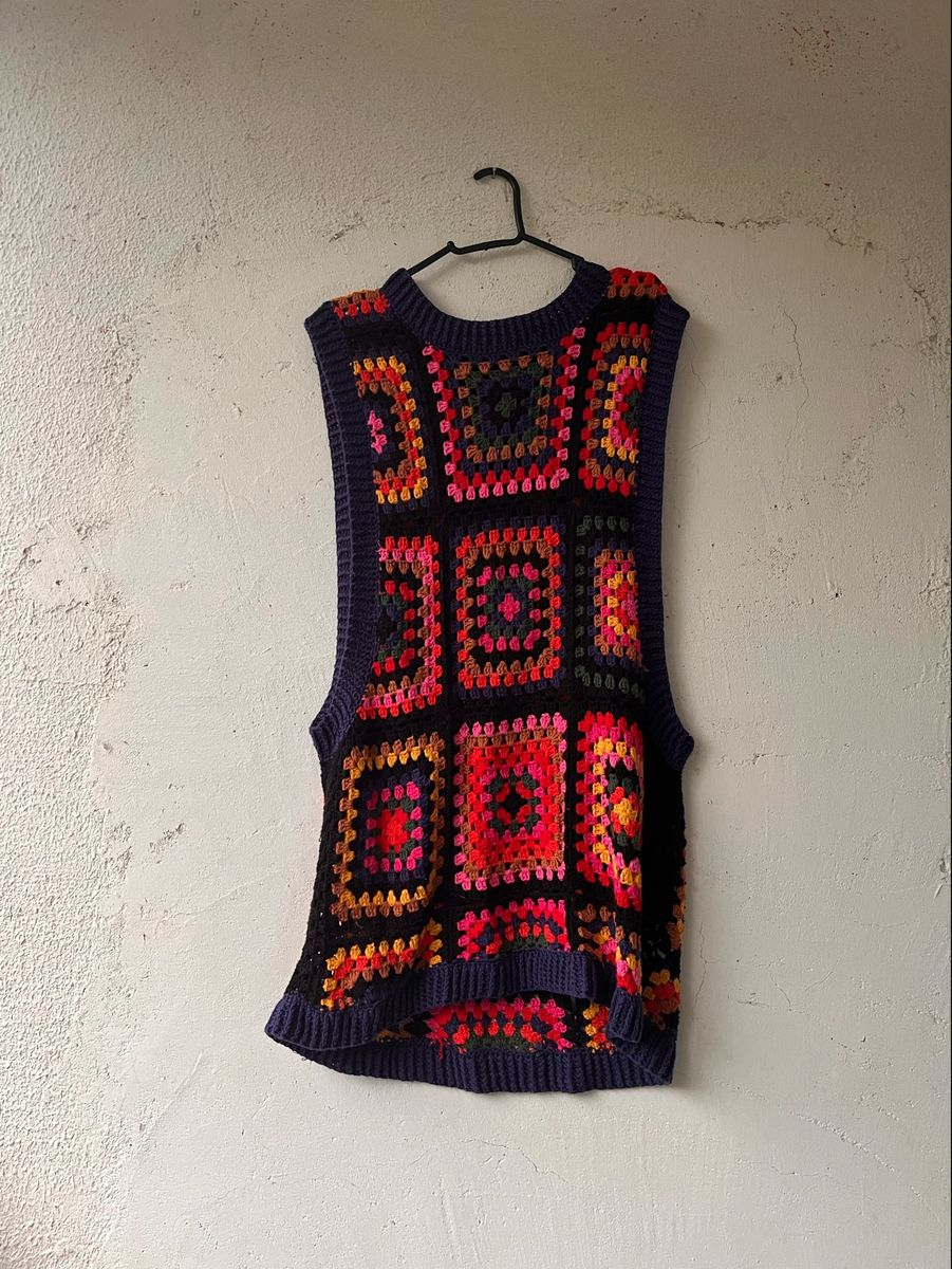 Colete Crochet Farm | Colete Feminino Farm Usado 81621200 | enjoei