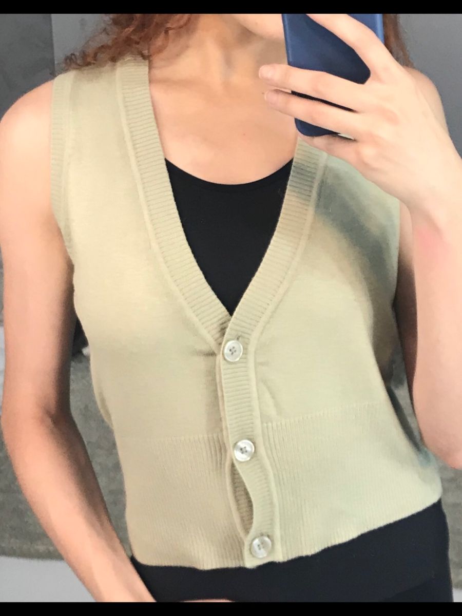 Colete de Lã | Colete Feminino United Color Usado 42517291 | enjoei