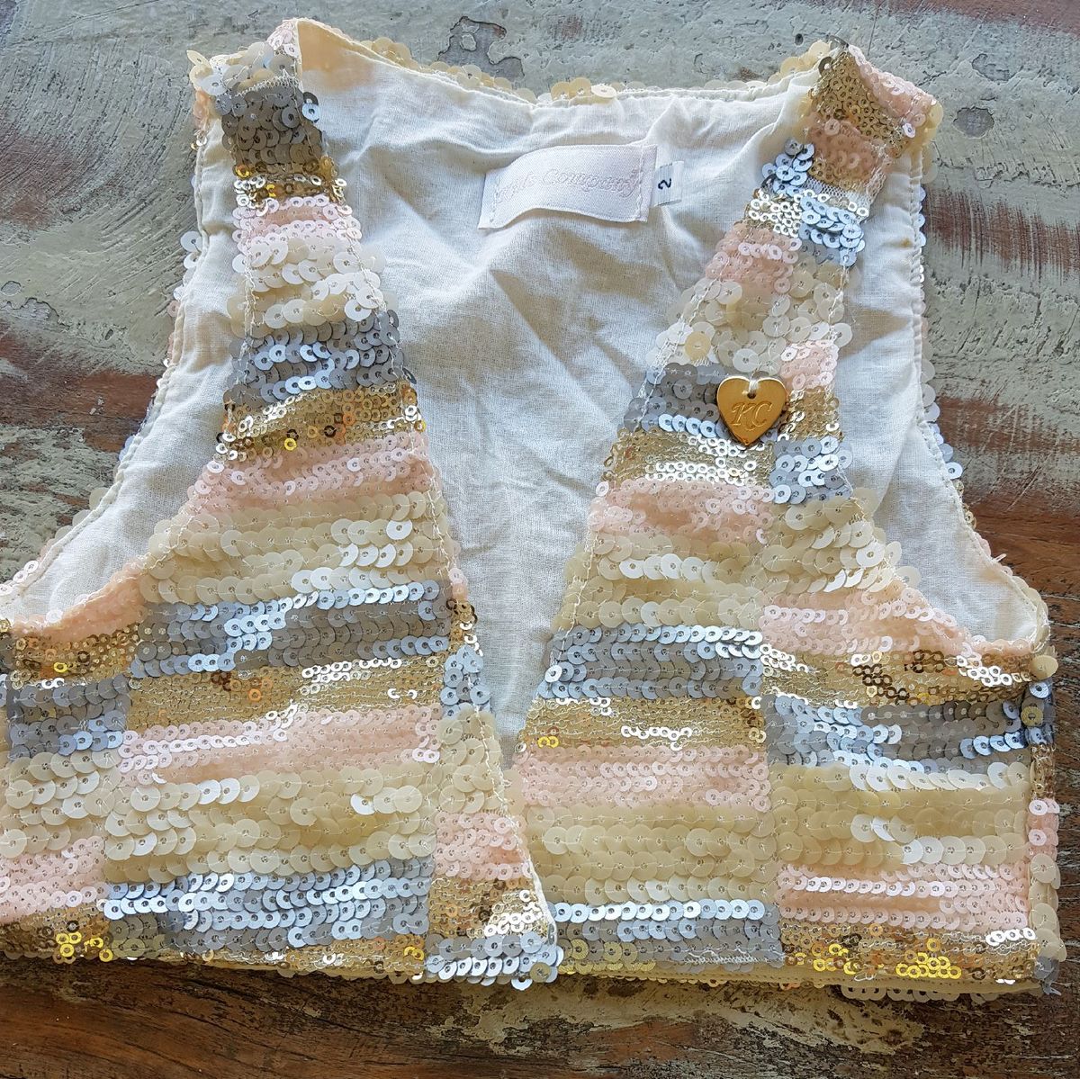 Colete de Paetes | Roupa Infantil para Menina Usado 73265672 | enjoei