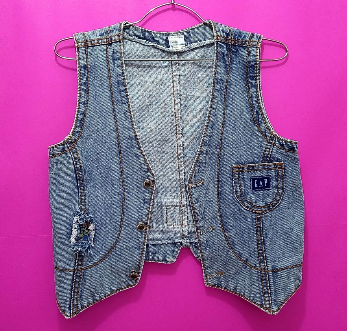 Colete Jeans Vintage | Colete Feminino Vintage Usado 34129802 | enjoei