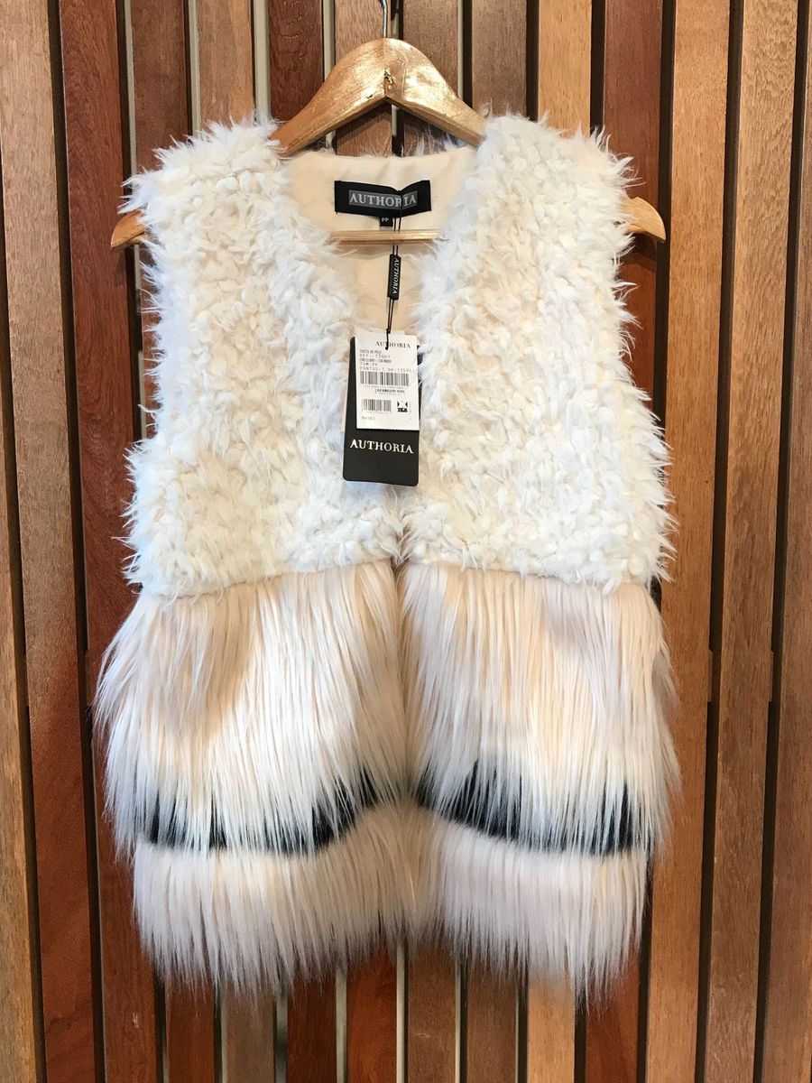 Colete Pelo Color | Colete Feminino Authoria Nunca Usado 28070250 | enjoei