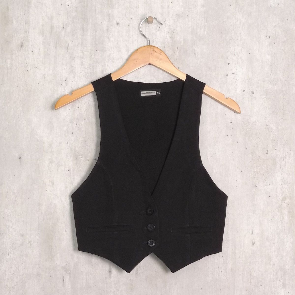 Colete Preto Anne Kanner | Blusa Feminina Anne Kanner Usado 53324034 ...