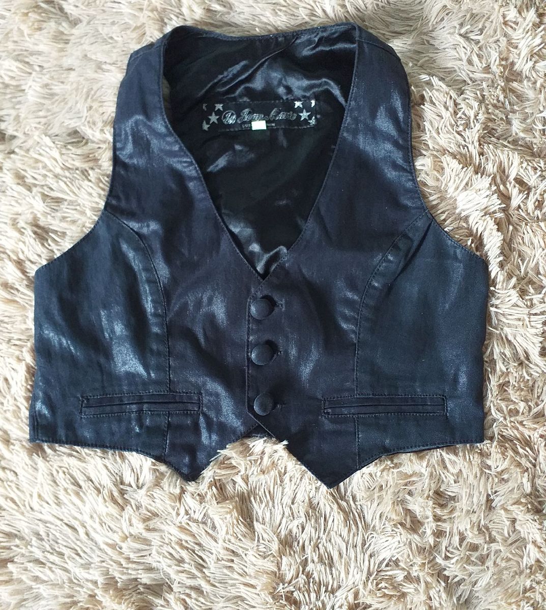 Colete Preto Jean Marrie | Colete Feminino Jean Marrie Usado 52168989 ...