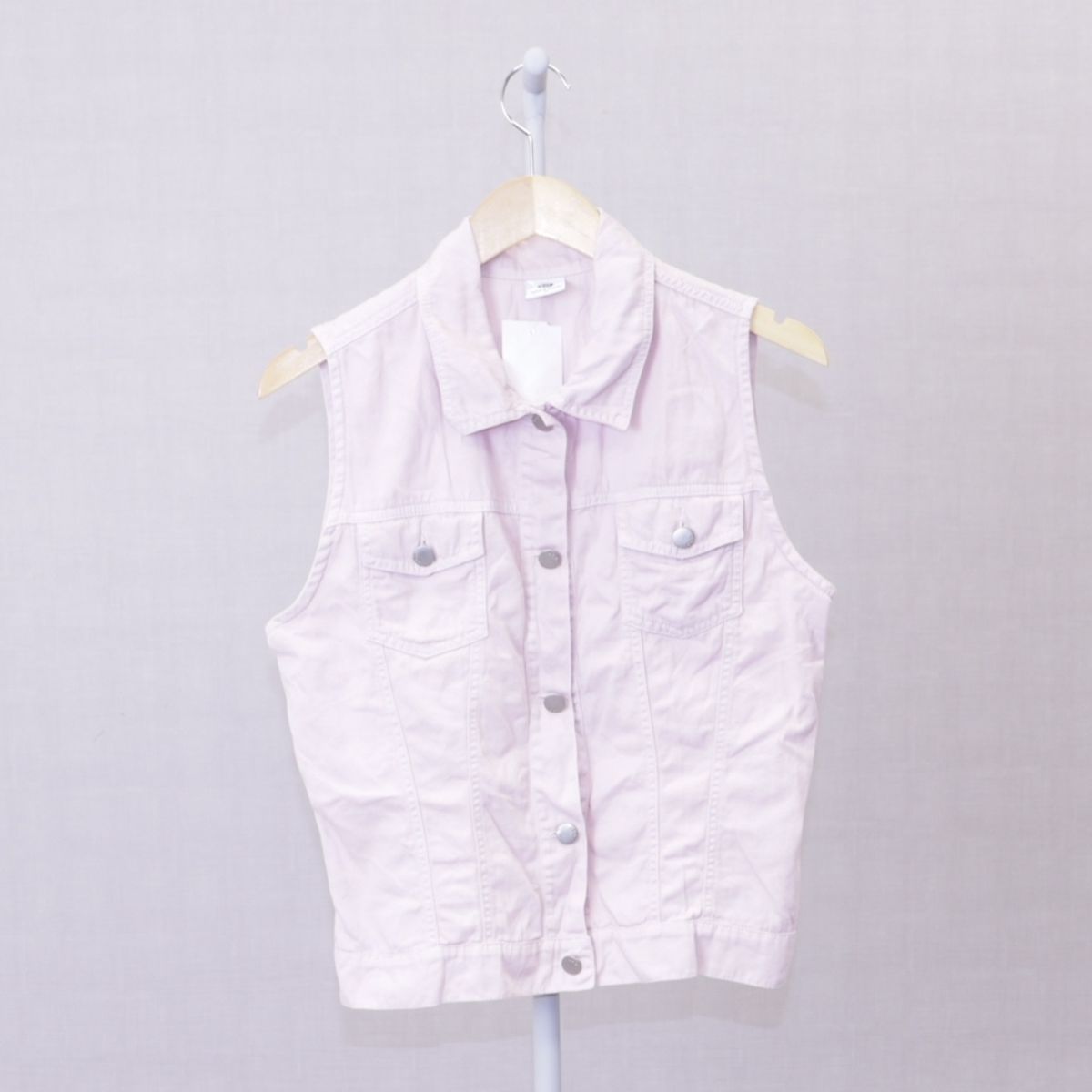 Colete Rosa Jeans Cot | Colete Feminino Cot Usado 83849831 | enjoei