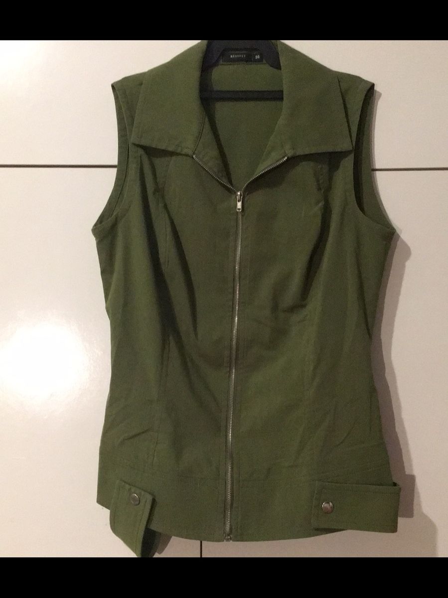Colete Verde Militar | Colete Feminino Request Usado 32916754 | enjoei