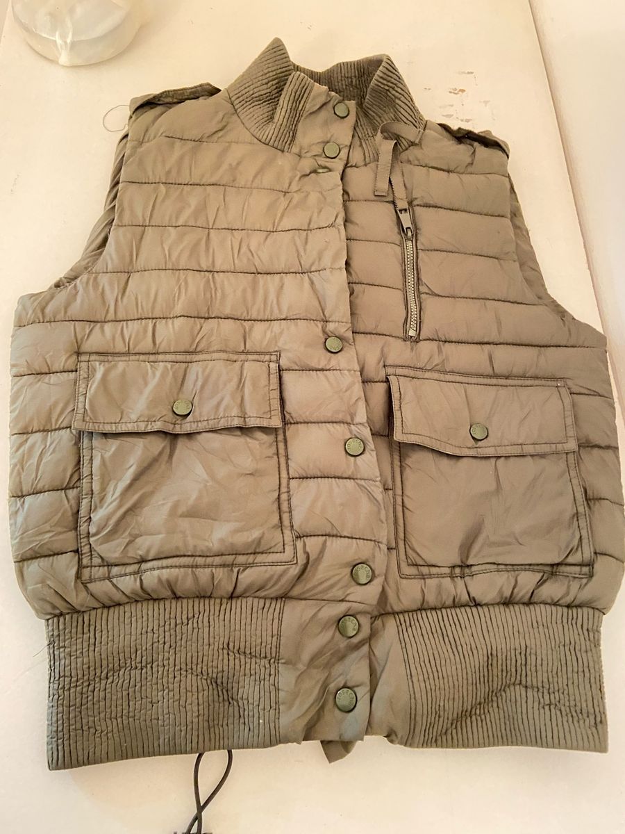 Colete Verde Musgo Rosa Chá | Colete Feminino Rosa Cha Usado 77912242 ...