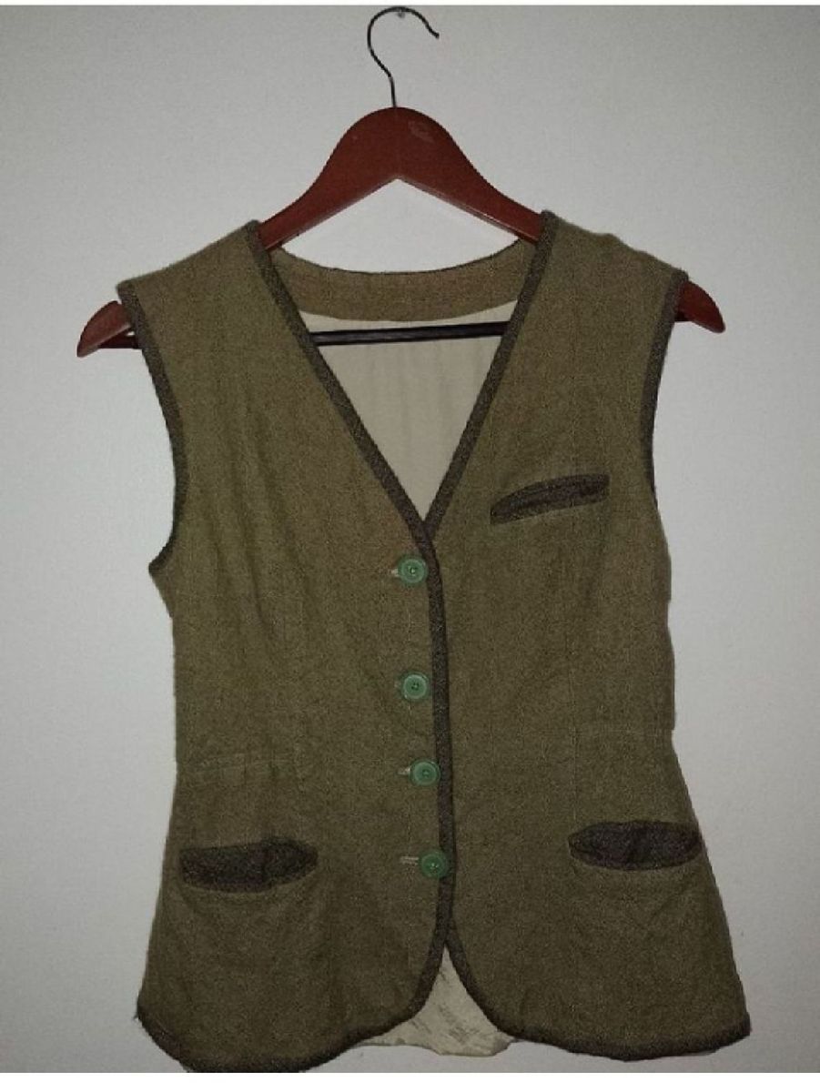 Colete Verde Musgo | Colete Feminino Style Usado 80706930 | enjoei