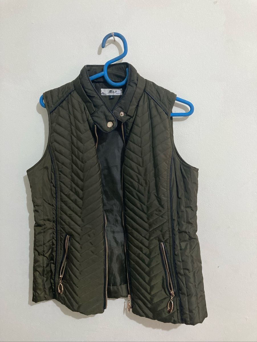 Colete Verde Musgo | Colete Feminino M&Y Usado 84303701 | enjoei