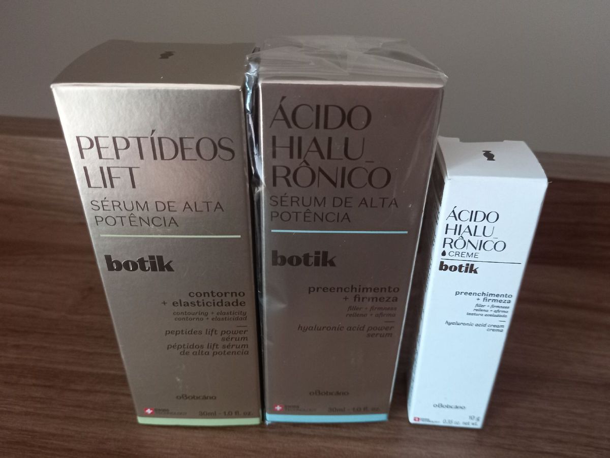 Combo Botik: Sérum de Alta Potência Ácido Hialurônico 30ml + Sérum de ... Combo Botik: Sérum de Alta Potência Ácido Hialurônico 30ml + Sérum de ...