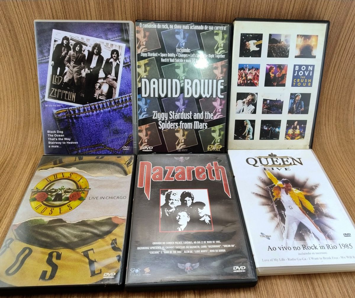 Combo de 6 Dvds de Rock | Item de Música Sony Usado 121841410 | enjoei