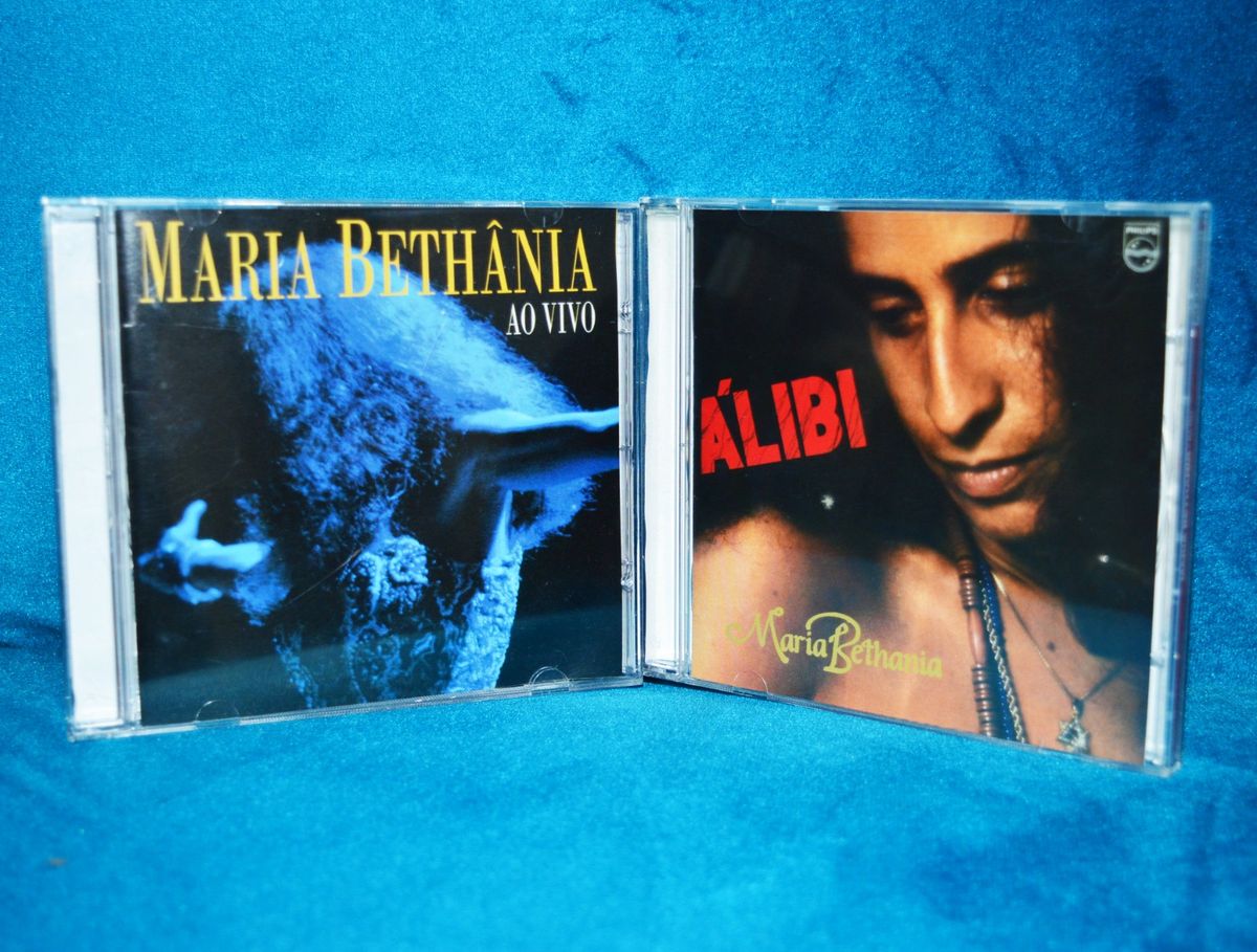 Combo de Cds - Maria Bethania - Álibi e Ao Vivo - Leia a Descrição ...