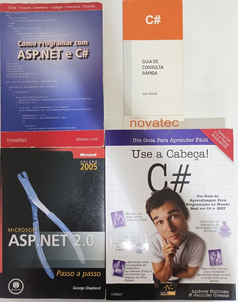 Combo de Livros para Aprender C# e Asp.net | Livro Usado 79149410 | enjoei