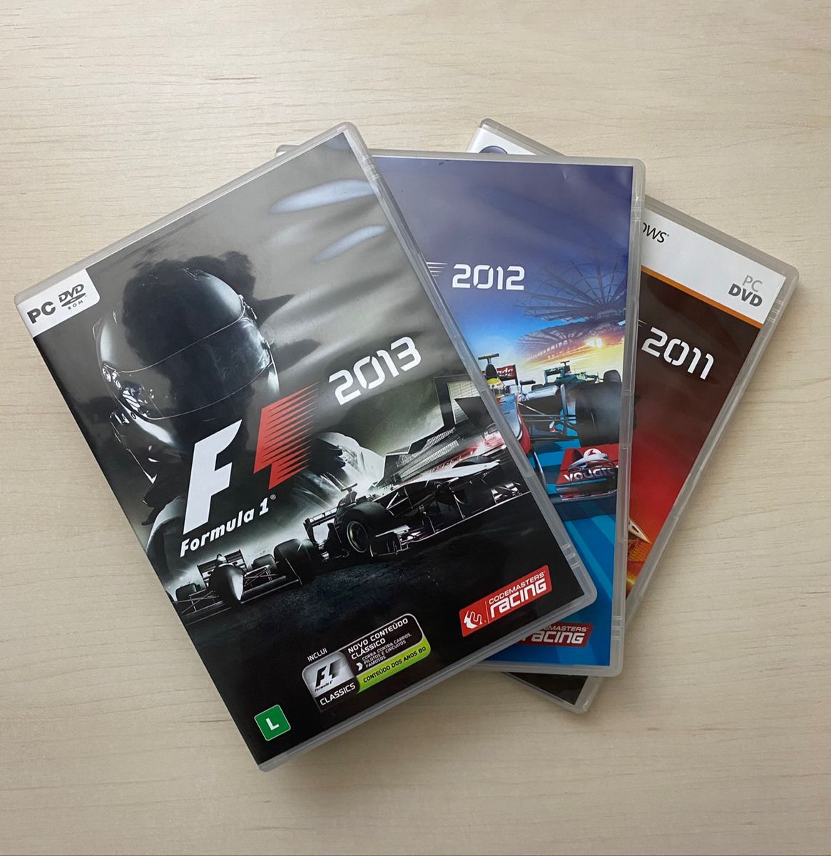 Combo Fórmula 1 (11, 12 & 13) - Pc Dvd Original | Jogo de Videogame ...