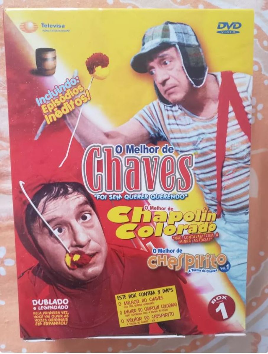 Combo O Melhor do Chaves Box 2 + Box Dvd O Melhor de Chapolin Colorado ...